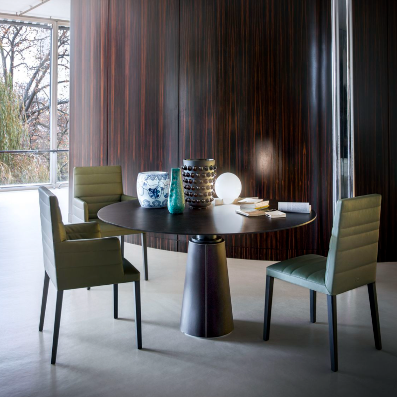 Mesa Due table with Lazy Susan - Lato Home